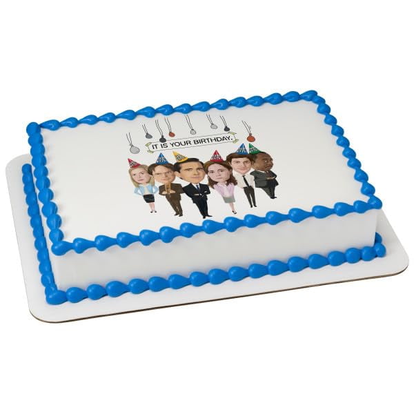 The Office It Is Your Birthday PhotoCake Edible Cake Topper Icing Image ...