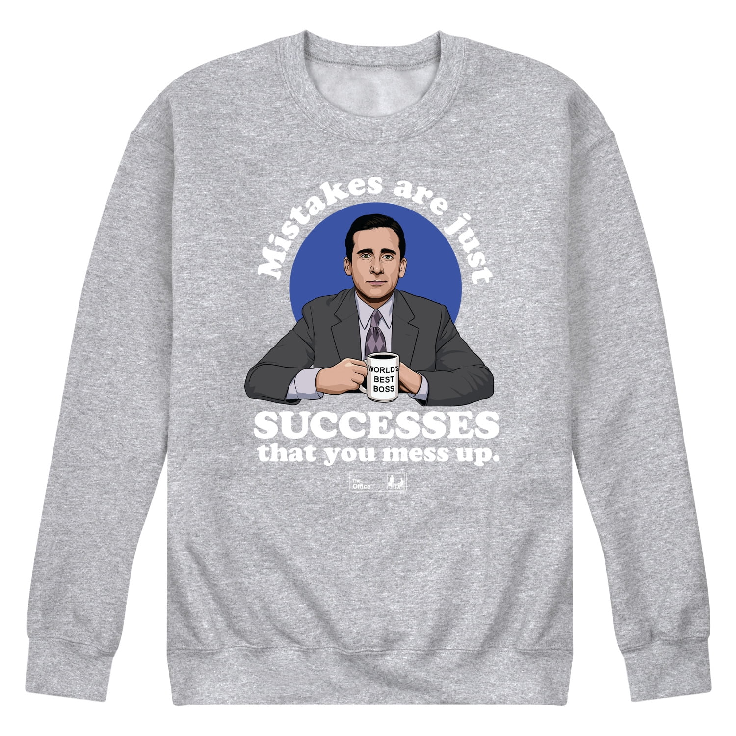 The Office - Michael Mistakes Are Successes You Mess Up - Men's Crew ...