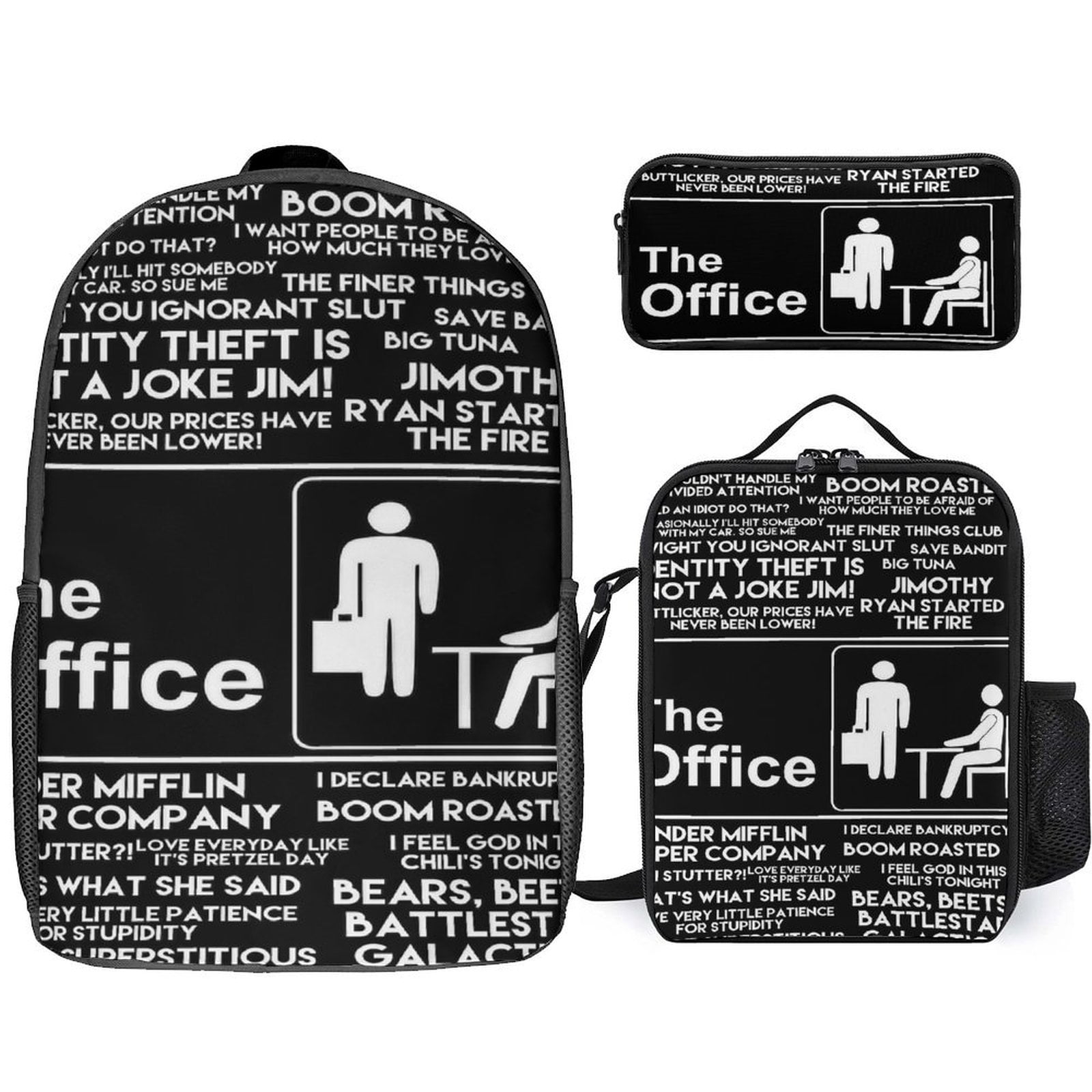 The Office Quotes Poster 3D Printed 3pcs/Set Bags Laptop Daypack ...