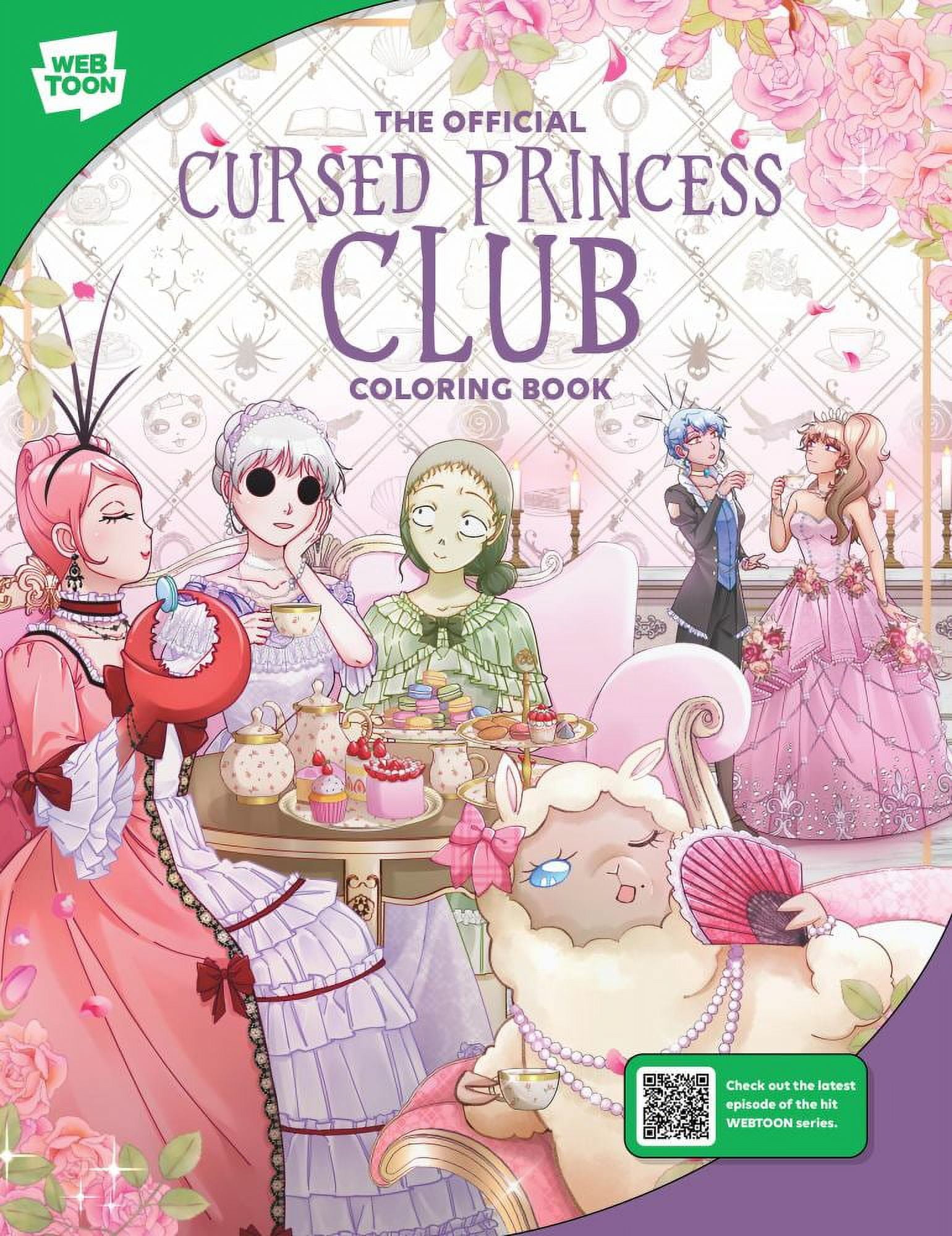 The Official Cursed Princess Club Coloring Book: 46 Original ...