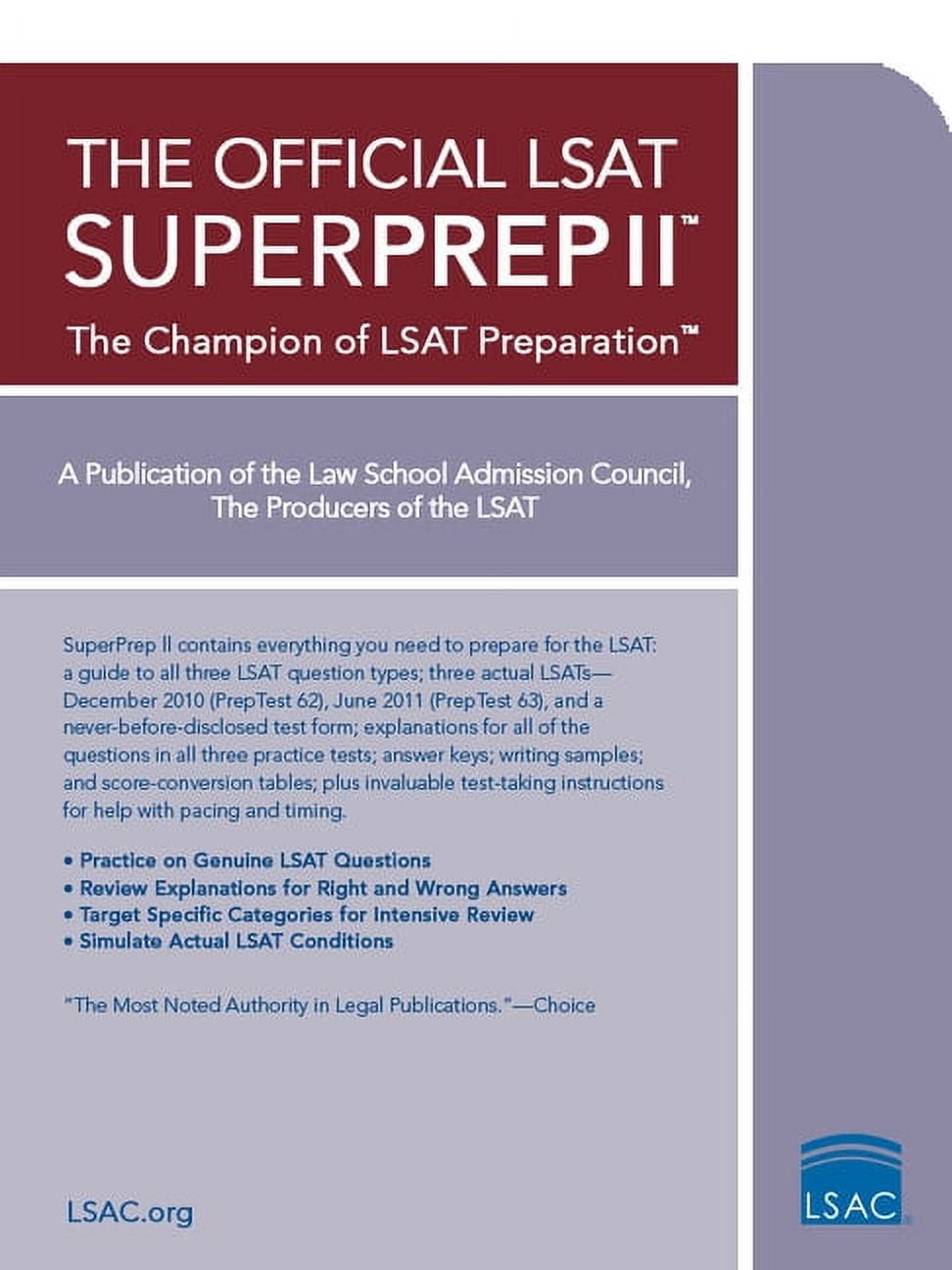 The Official LSAT Superprep II, (Paperback) - Walmart.com
