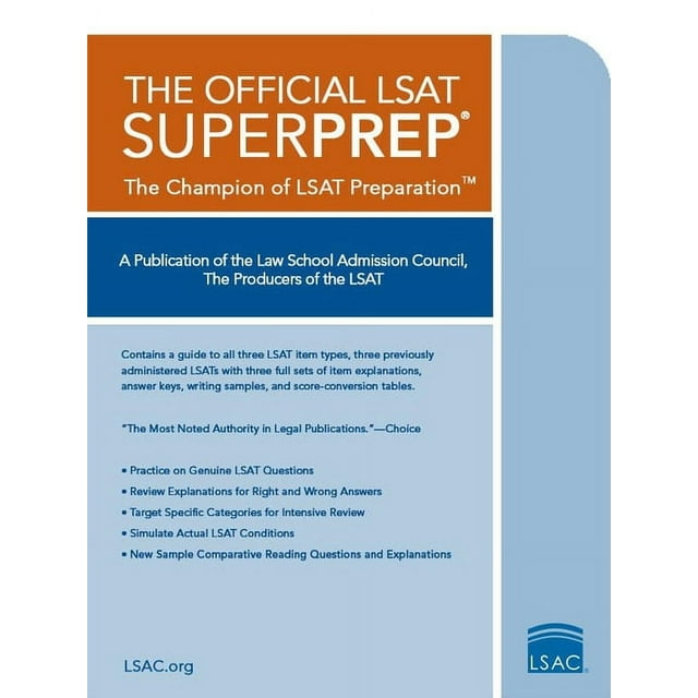 The Official LSAT Superprep: The Champion of LSAT Prep, (Paperback ...