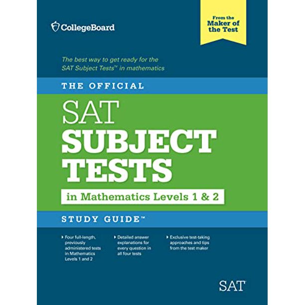 Pre-Owned The Official SAT Subject Tests in Mathematics Levels 1 & 2 ...