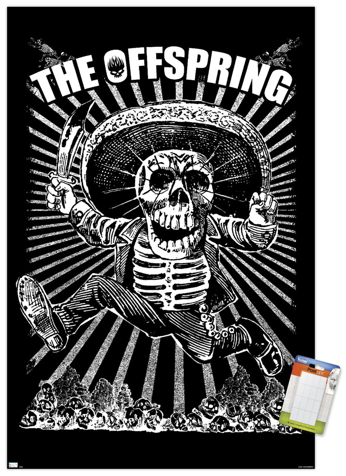 The Offspring - Jumping Skeleton Wall Poster, 14.725" x 22.375 ...