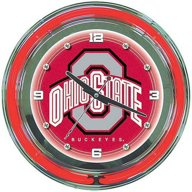 The Ohio State University 14" Neon Wall Clock - Walmart.com