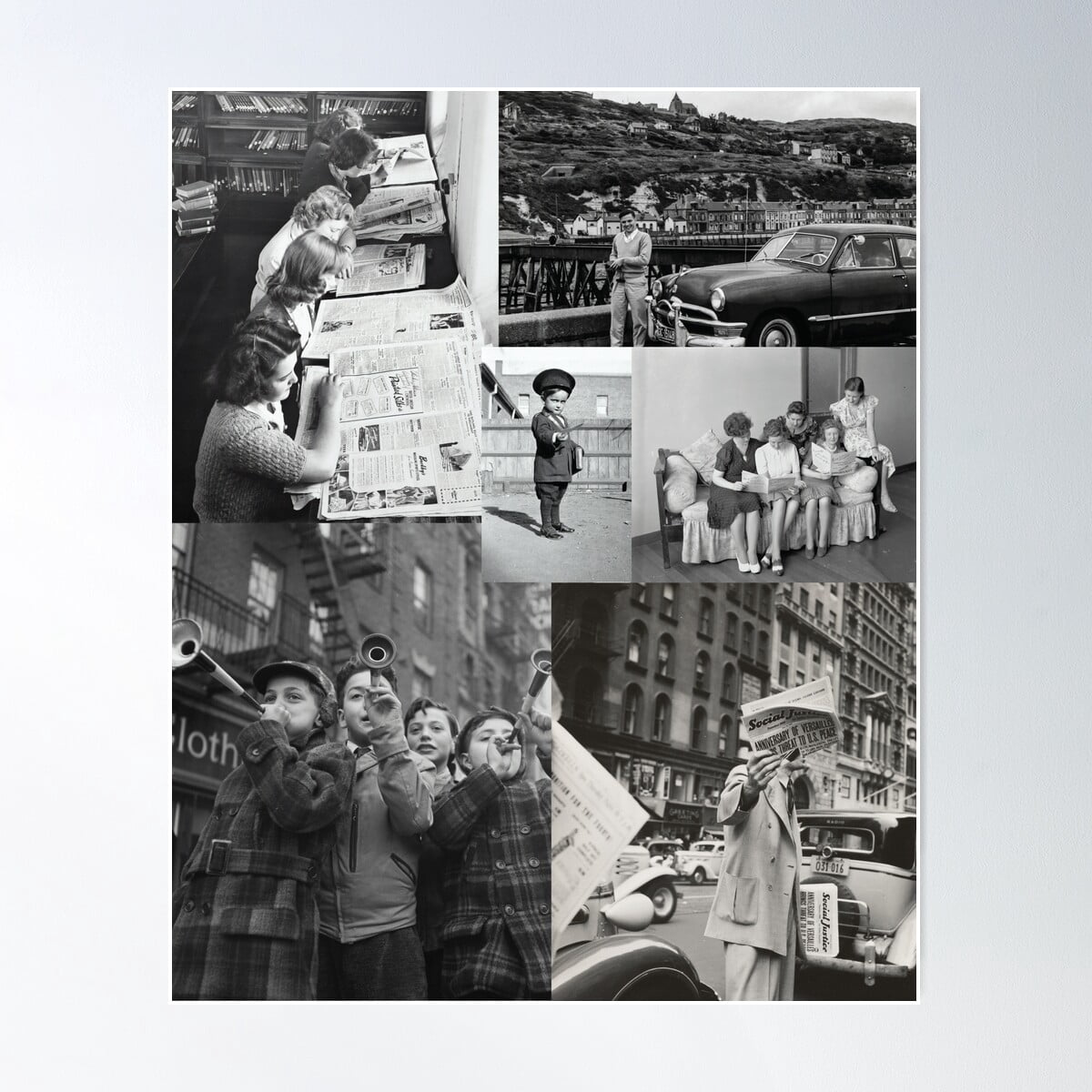 The Old Days Poster Wall Art, Modern Wall Decor For Living Room Bedroom ...