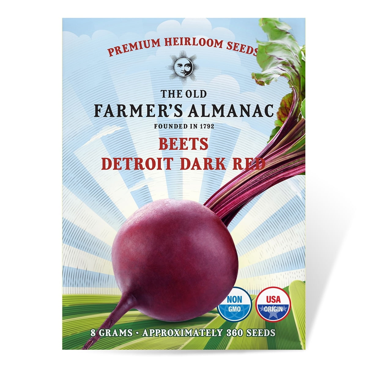 The Old Farmer's Almanac Heirloom Beet Seeds (Detroit Dark Red ...