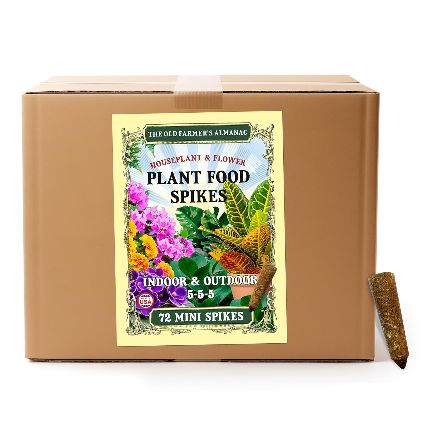 The Old Farmer's Almanac Houseplant & Flower Plant Food Mini Spikes ...