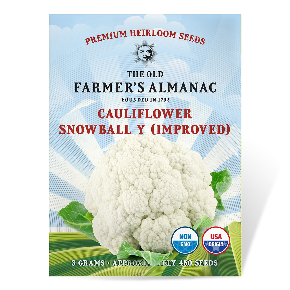 Snowbally Y Improved Cauliflower Seeds: 3 Gram Packet - Non-GMO ...
