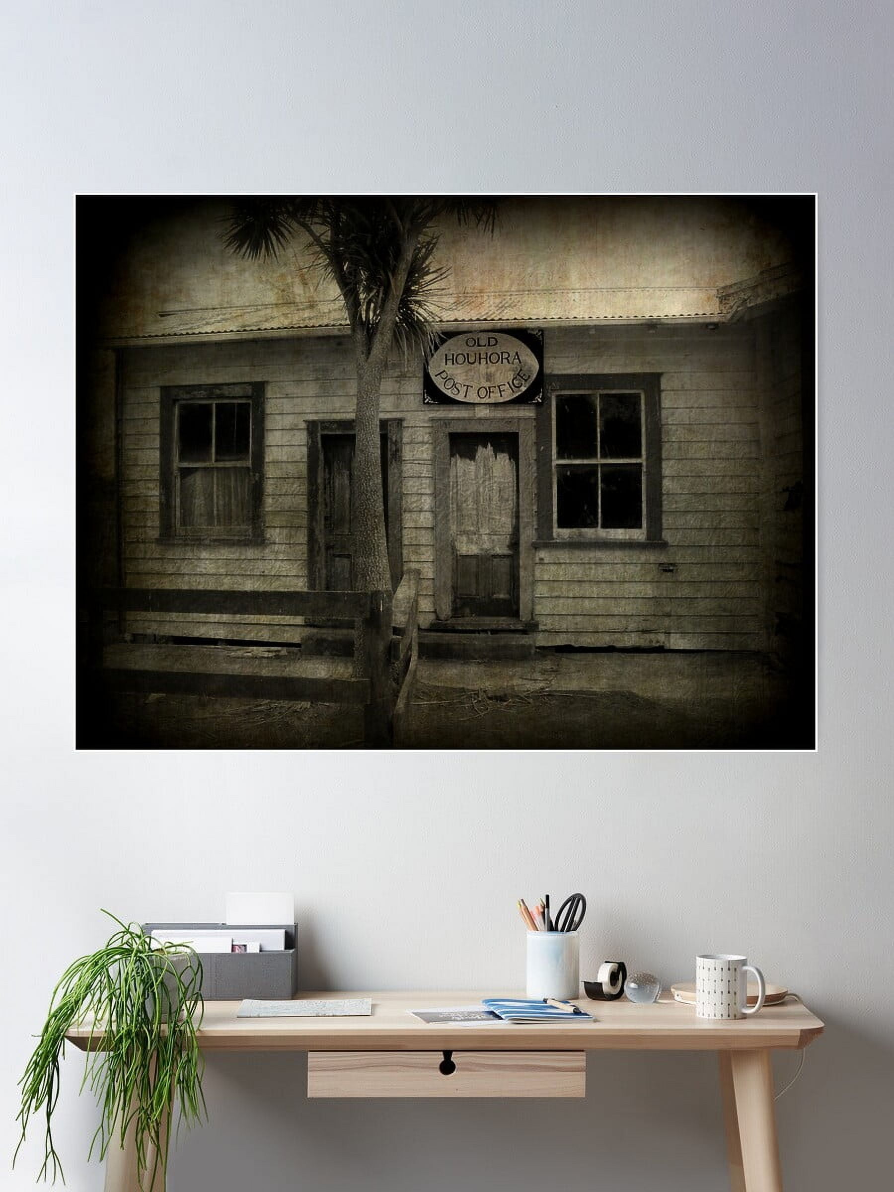 The Old Houhora Post Office Poster Wall Art, Modern Wall Decor For ...