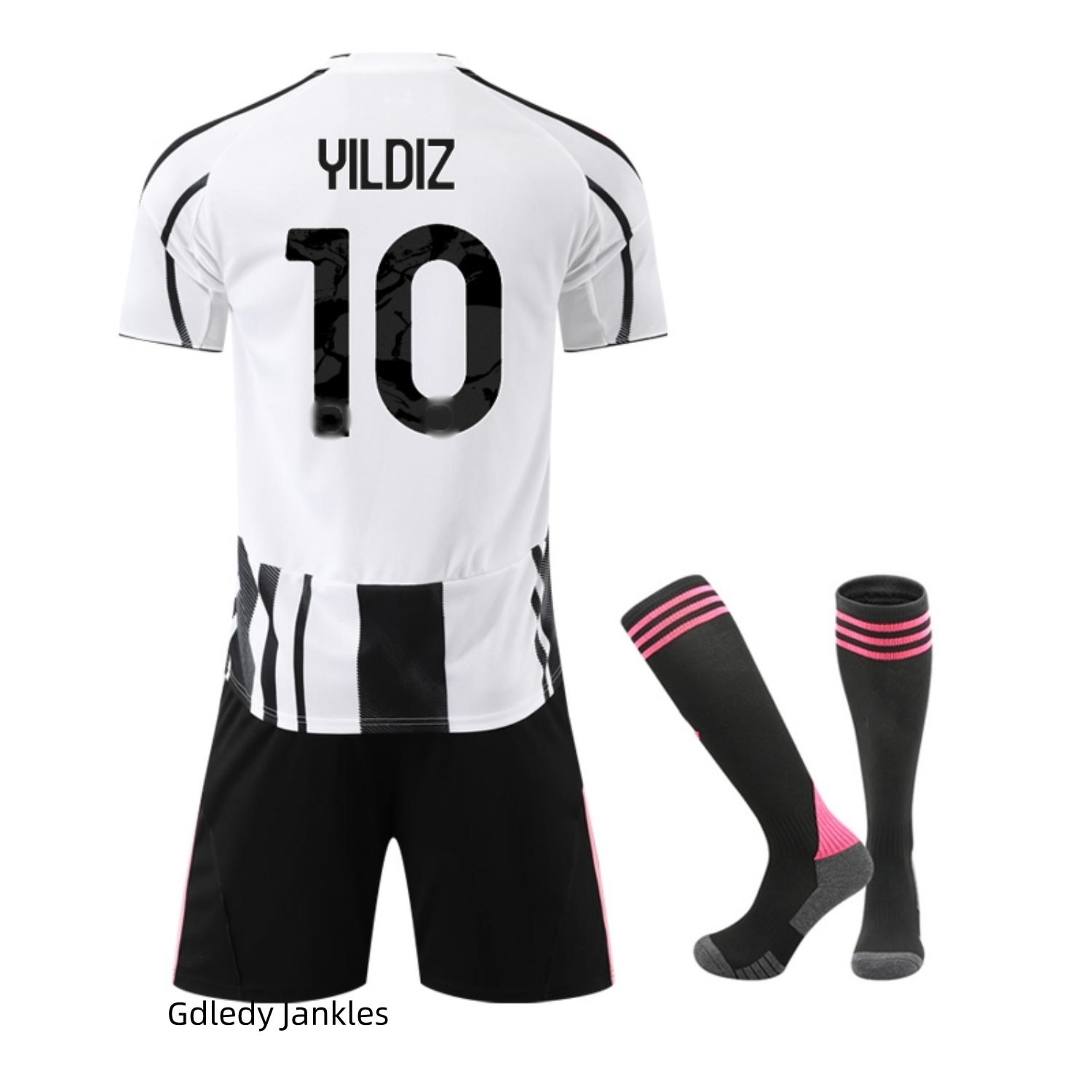 The Old Lady 25/26 Authentic #10 Yildiz Home Soccer Kit - Walmart.com