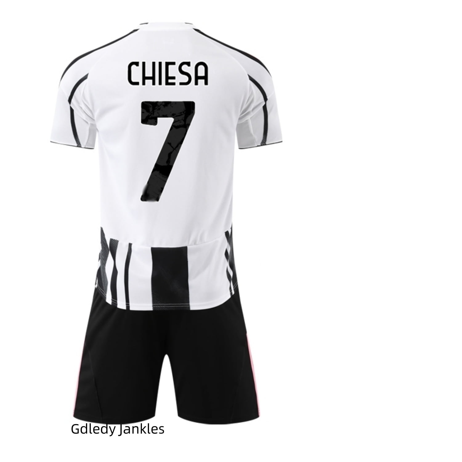 The Old Lady 25/26 Home Soccer Shirt with Chiesa 7 Printing - Walmart.com