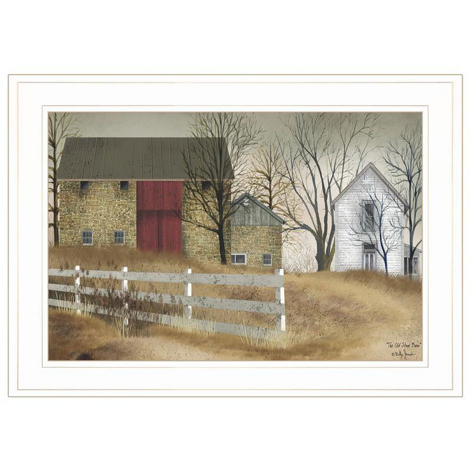 The Old Stone Barn by Billy Jacobs Printed Wall Art Wood Multi-Color ...