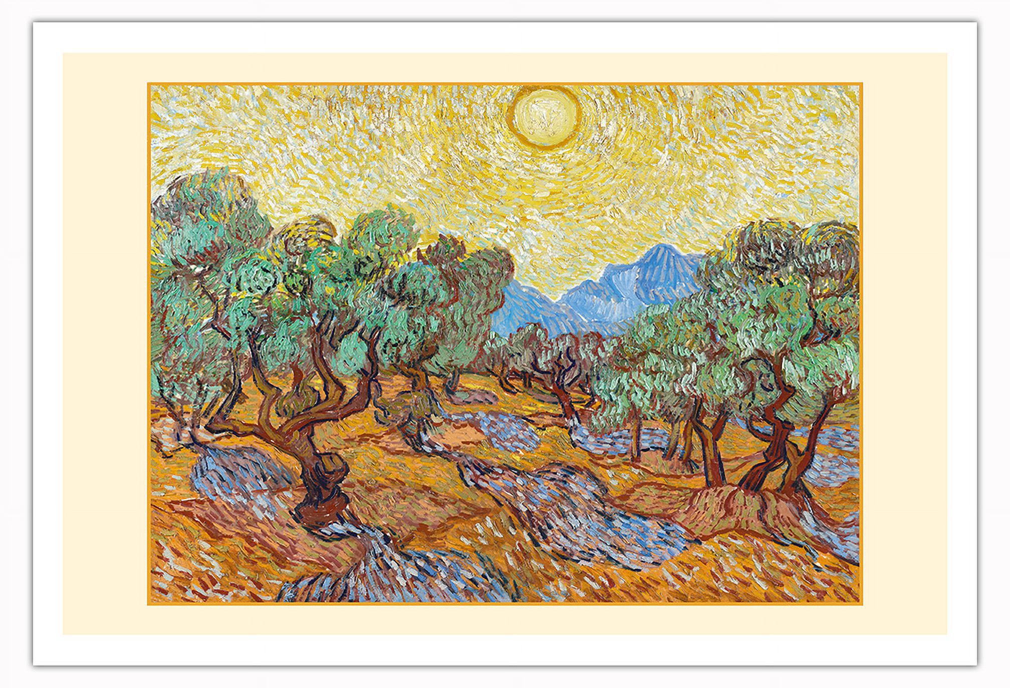 The Olive Trees - From an Original Color Painting by Vincent van Gogh c ...