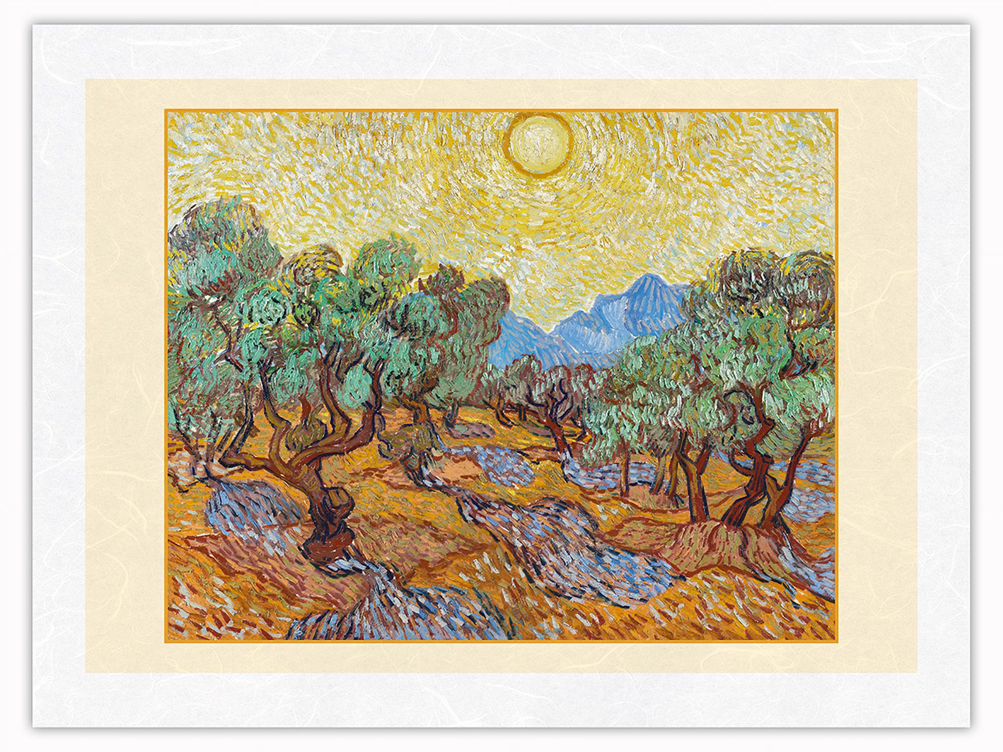 The Olive Trees - From an Original Color Painting by Vincent van Gogh c ...