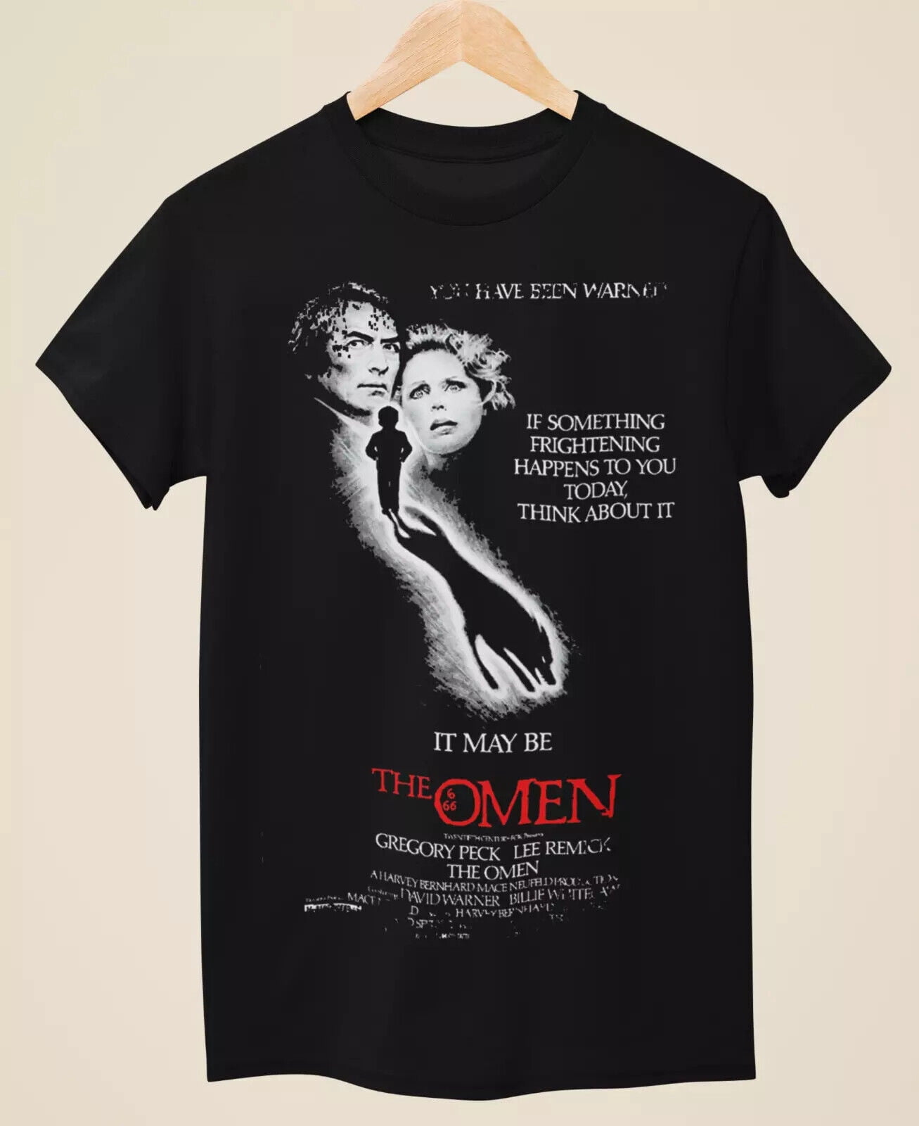 The Omen - Movie Poster Inspired Unisex Black T-Shirt - Walmart.com