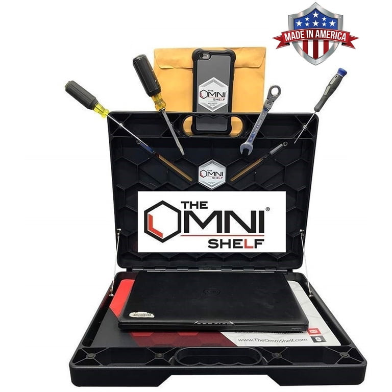 HVAC Work Station Magnetic Toolbox & Laptop Stand - 45lb Rated Portable ...