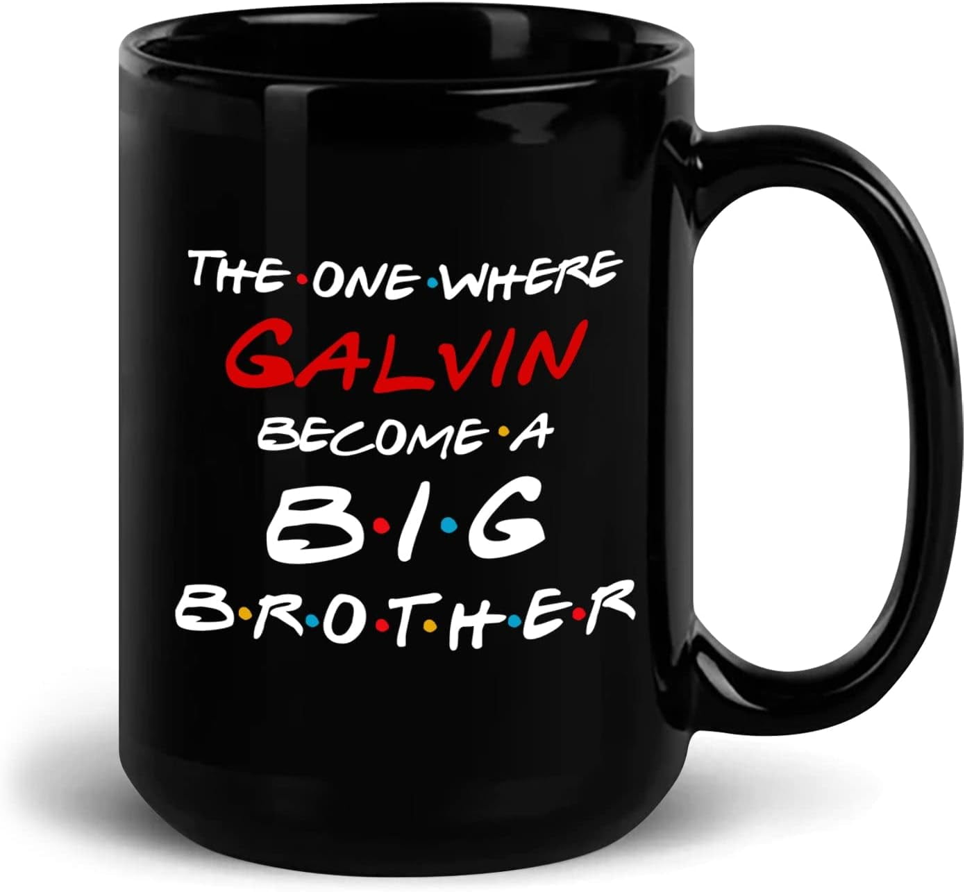 The One Where Become A Big Brother Mug, Custom Brother Gifts, Brother ...
