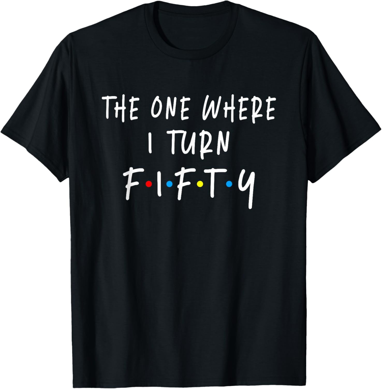 The One Where I Turn Fifty 50 Years Old 50th Birthday T-Shirt - Walmart.com