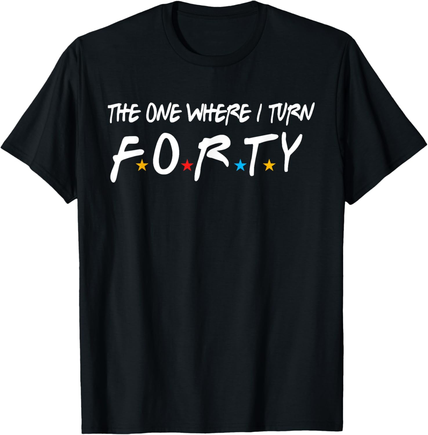 The One Where I Turn Forty 40 Years Old 40th Birthday Gift T-Shirt ...