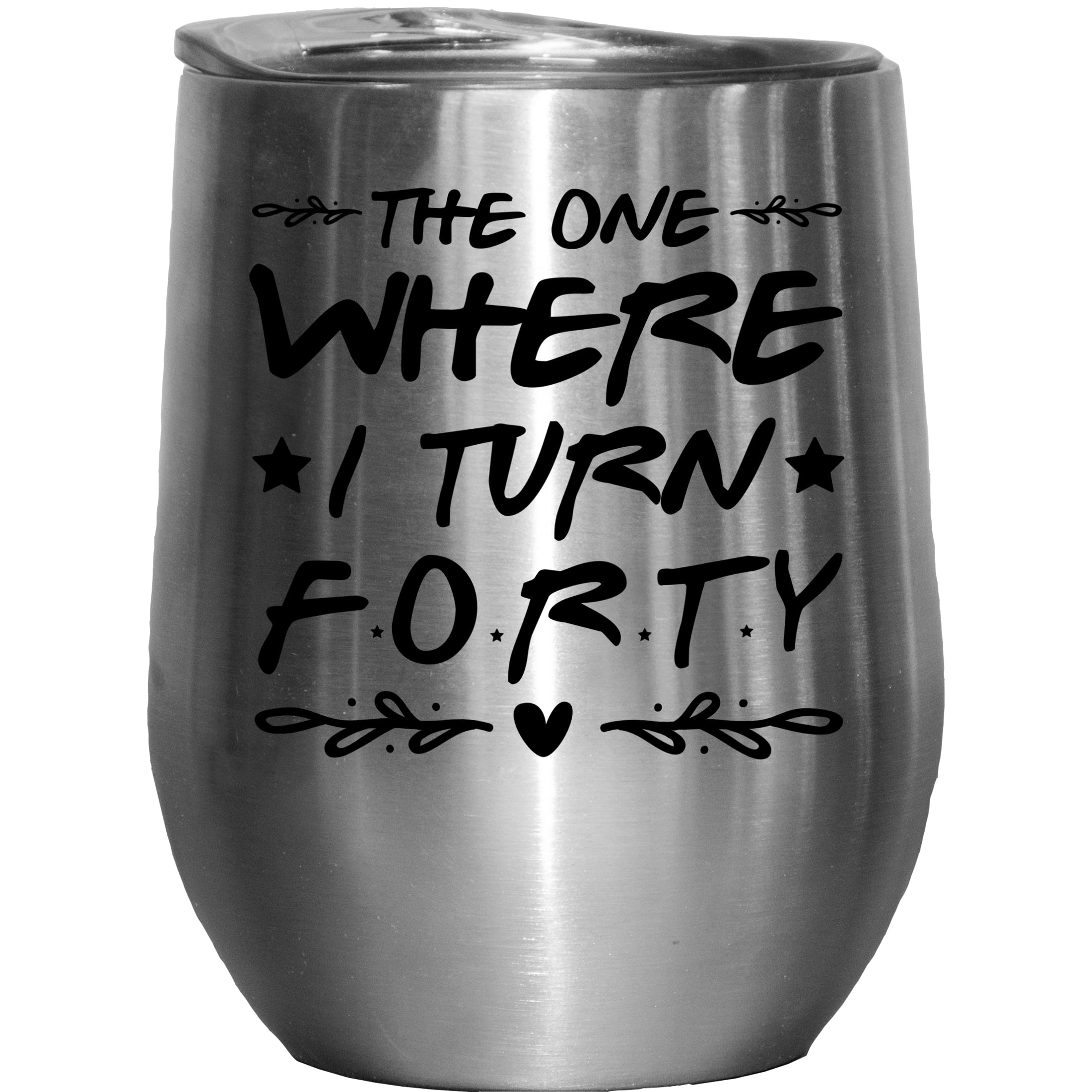 The One Where I Turn Forty, 40th Birthday Quote, Stainless Steel 12oz ...