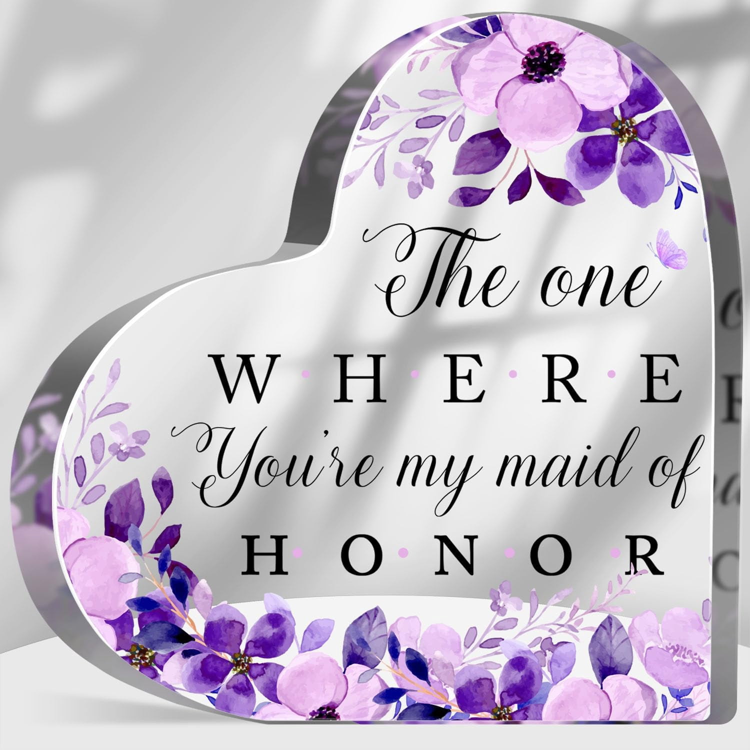The One Where You'Re My Maid Of Honor Acrylic Sign Wedding Gifts For ...