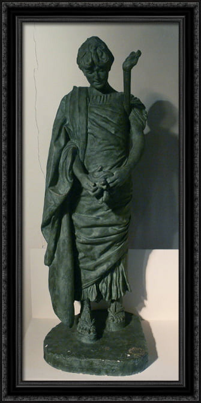 The Oracle of Snakes 20x40 Large Black Ornate Wood Framed Canvas Art by ...