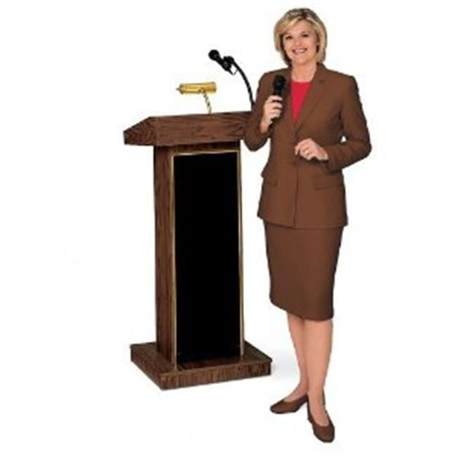 The Orator Lectern - Mahogany Fixed Height - Walmart.com