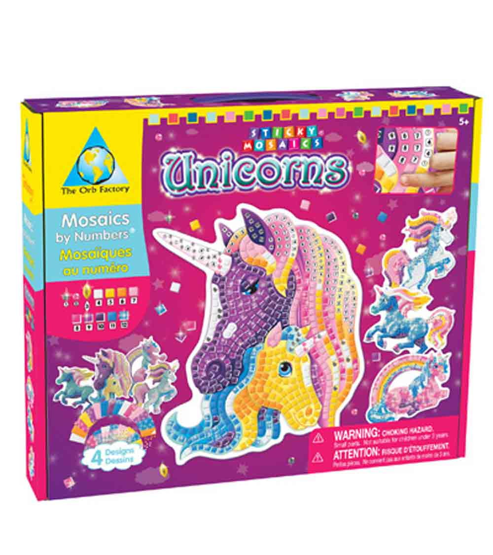 The Orb Factory Sticky Mosaics Unicorns Multi-Colored - Walmart.com