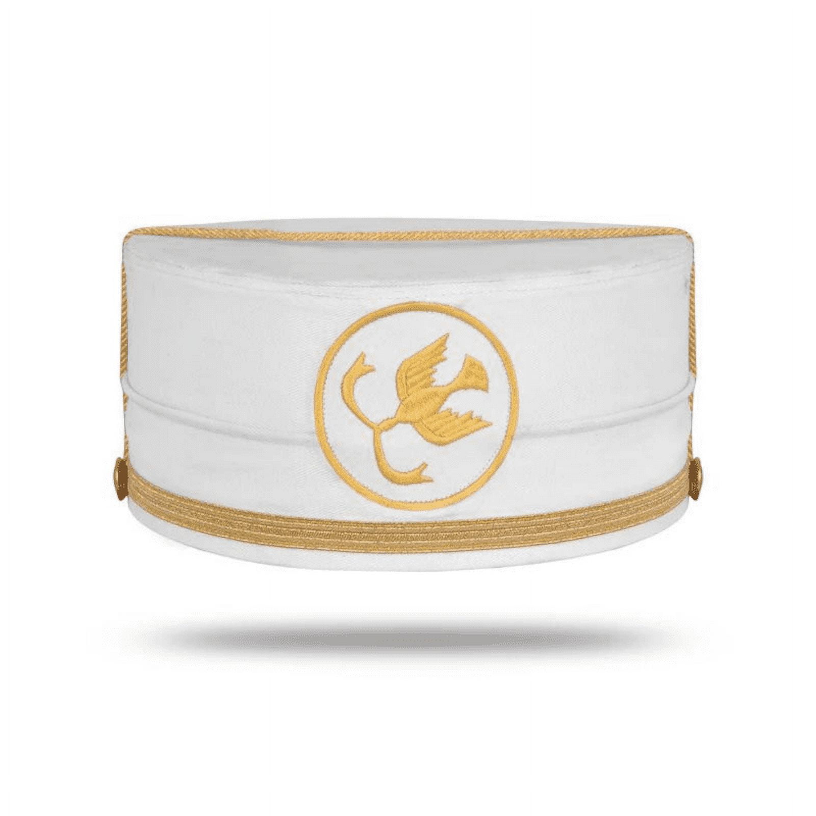 The Order Of The Golden Circle Crown Cap - White Fabric with Gold ...