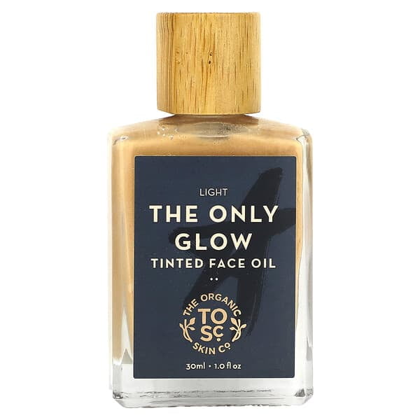 The Organic Skin Co The Only Glow Tinted Face Oil, Light, 1.1 Oz, 2 ...