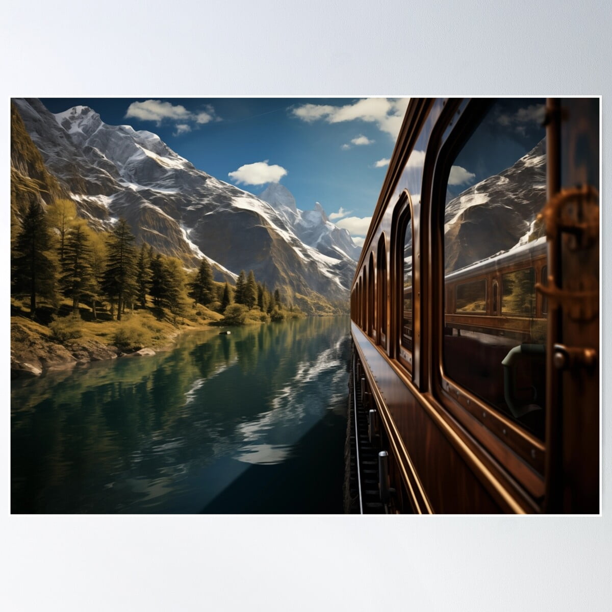 The Orient Express Poster Wall Art, Modern Wall Decor For Living Room ...