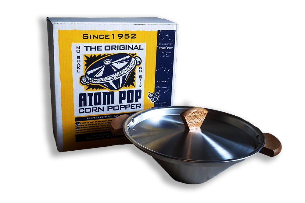 El Atome Original Popcorn Popper - 2.5 Quart Capacity - Aluminum with ...
