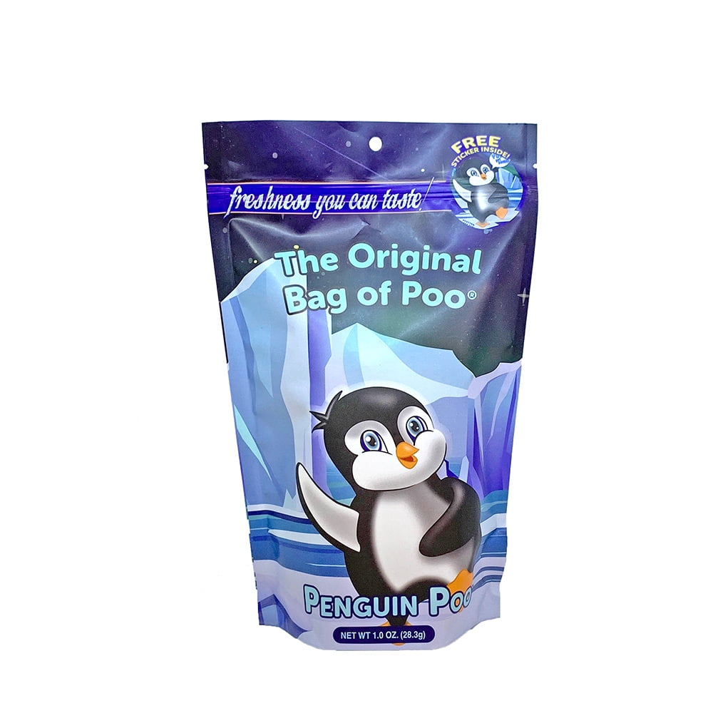 The Original Bag of Poo, Penguin Poop (White Cotton Candy), Novelty Gag ...