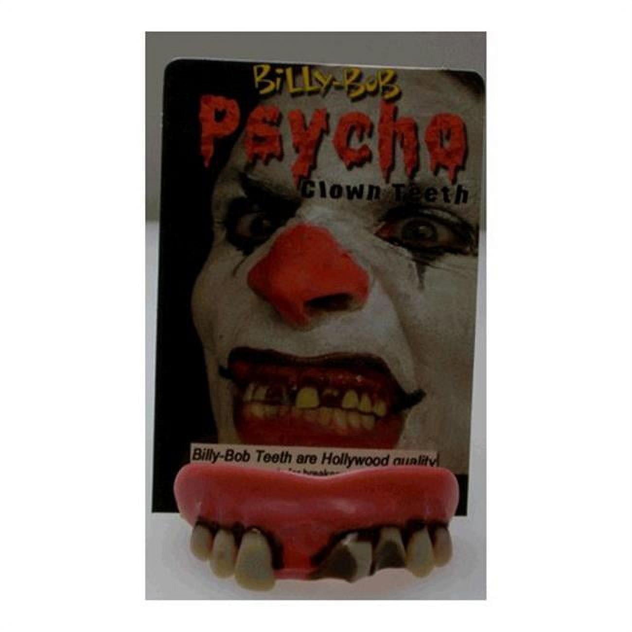 The Original Billy-Bob Real Psycho Clown Adult Teeth Cavities - Multi ...