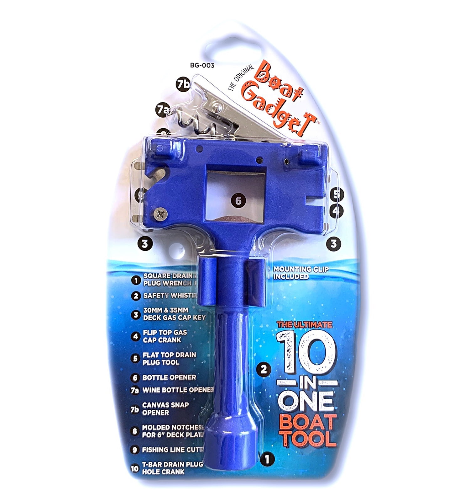 Original 10-in-1 Boat Gadget: MultiTool for Boaters with Fishing Kit ...