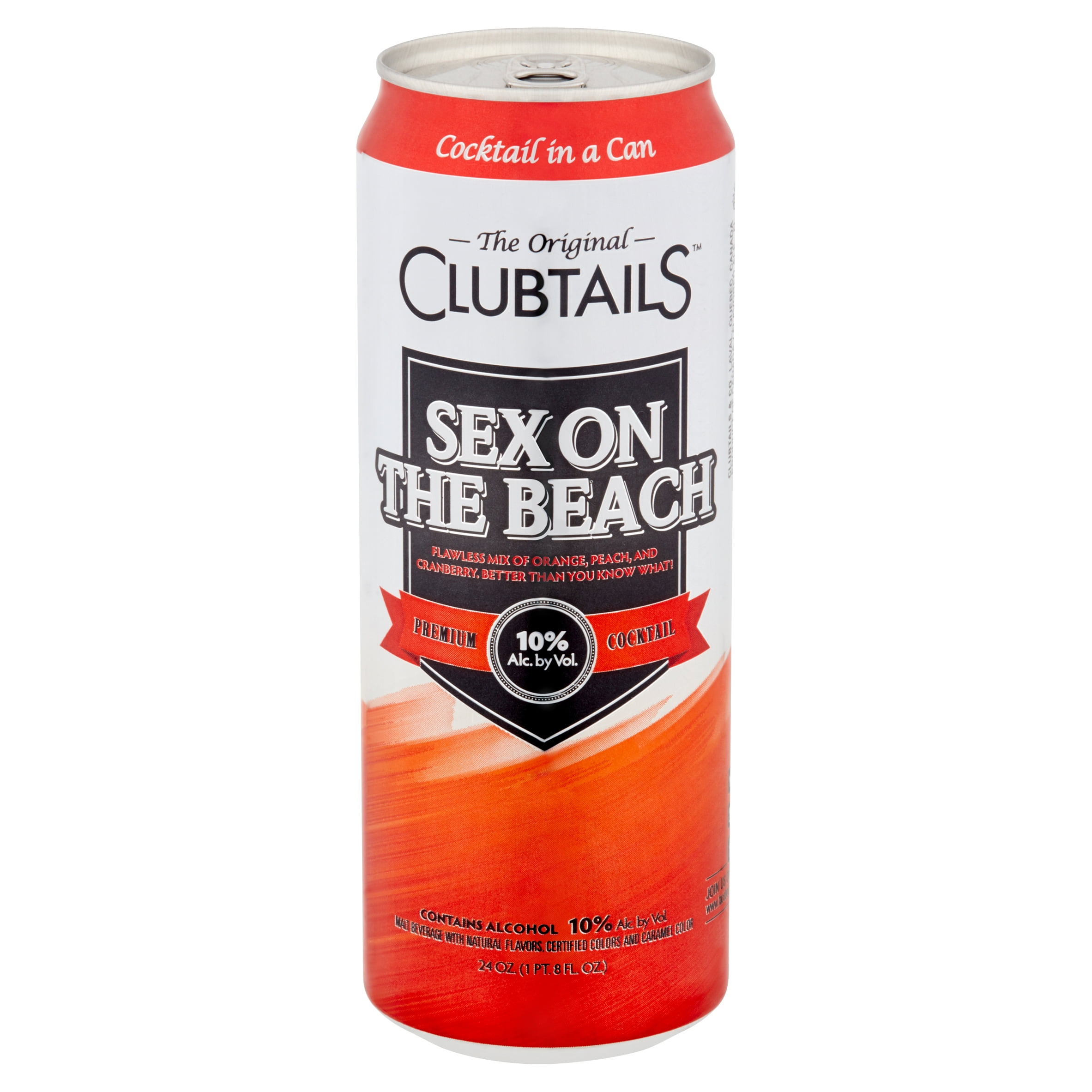 The Original Clubtails Cocktail in a Can: Sex on the Beach, 24 oz - Walmart.com