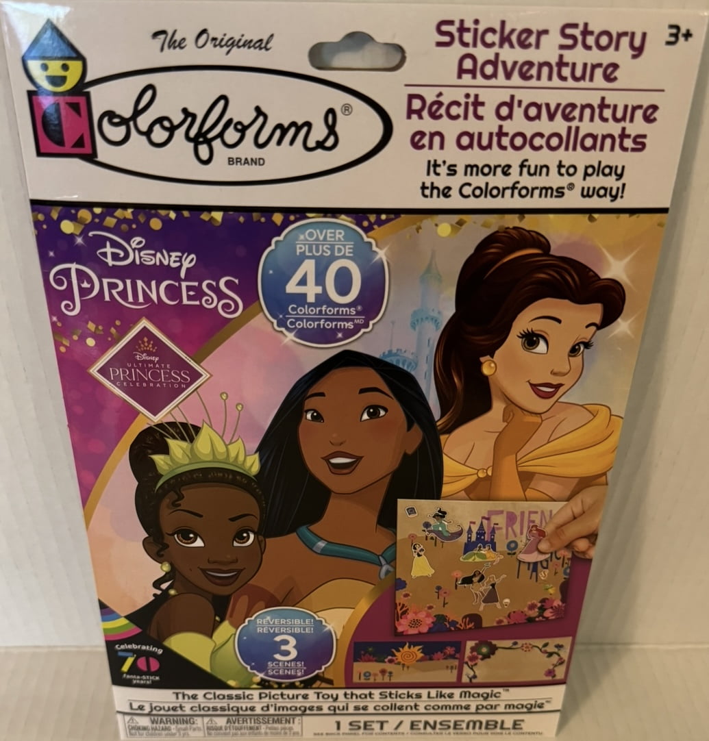 The Original Colorforms Disney Princess Sticker Adventure Story ...