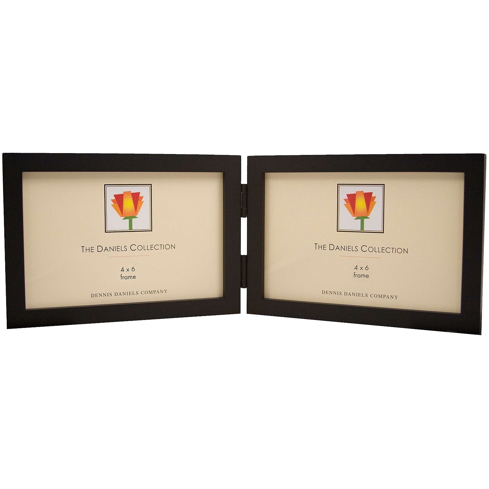 The Original DANIELS W41 GALLERY WOODS u horizontal u Black hinged double 6x4 frame by Dennis ...