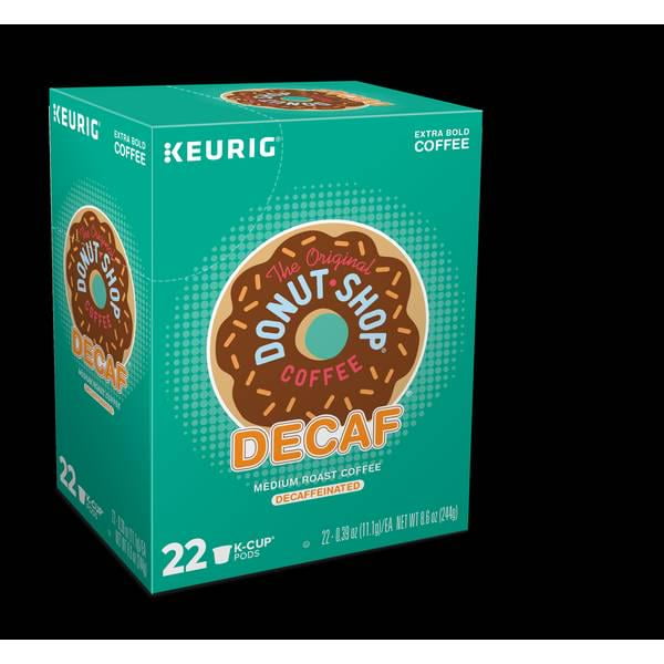 The Original Donut Shop Coffee 24 Count Decaf Medium Roast Coffee K-Cup ...