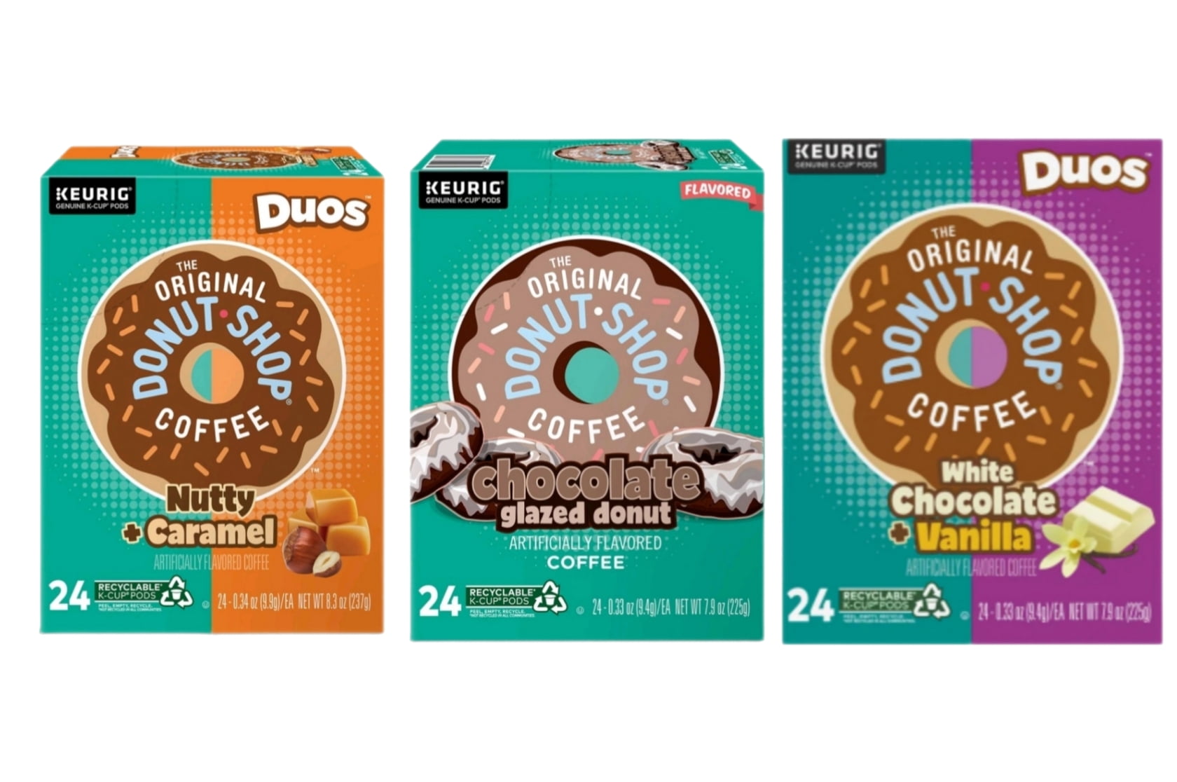 The Original Donut Shop Coffee Duos K Cups Variety Pack, Includes Nutty ...