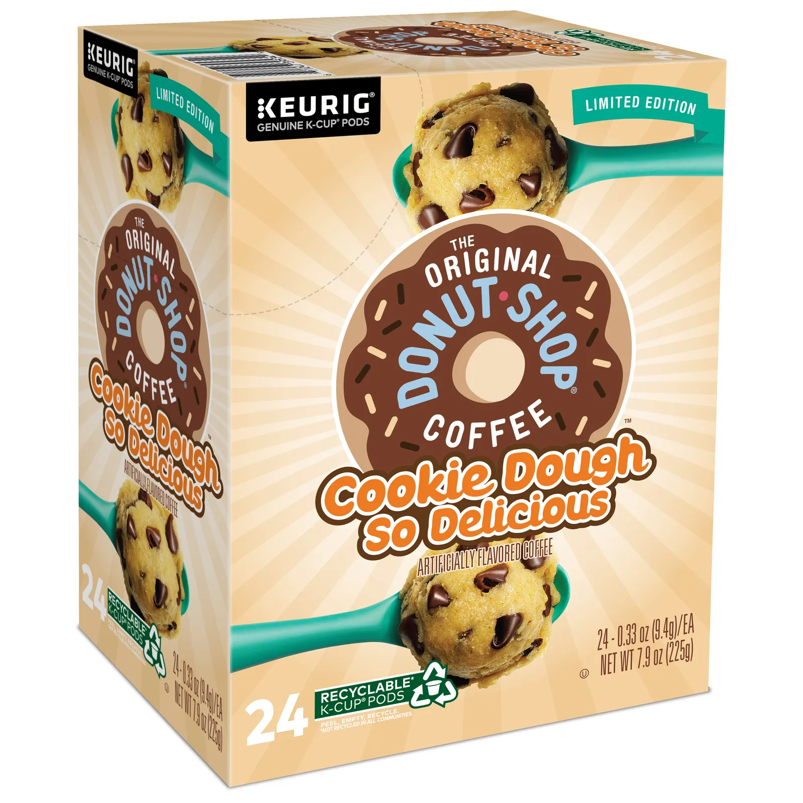 The Original Donut Shop Cookie Dough So Delicious, 24 K-Cup Pods ...