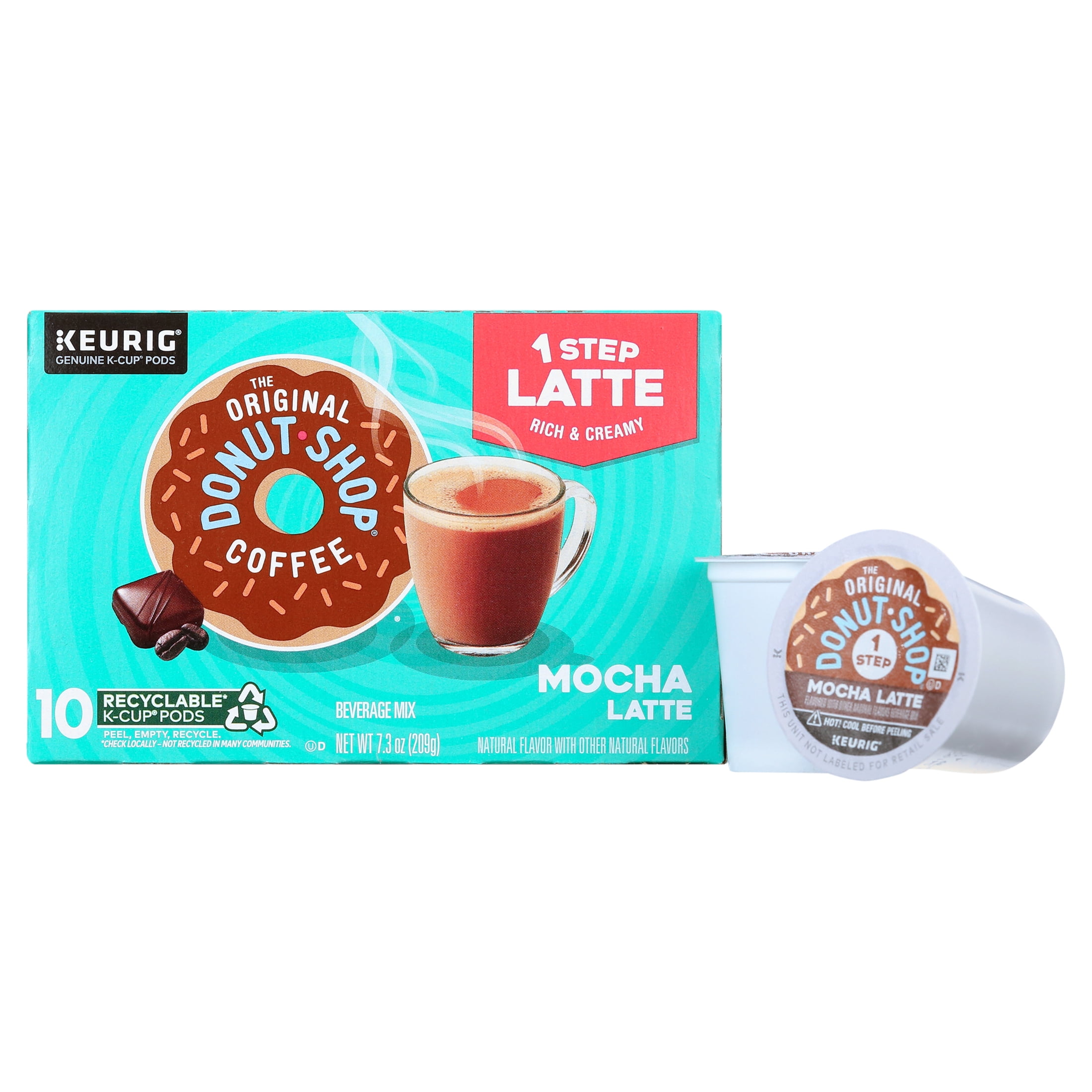 The Original Donut Shop 1 Step Mocha Latte K-Cup Pods, 10 count ...