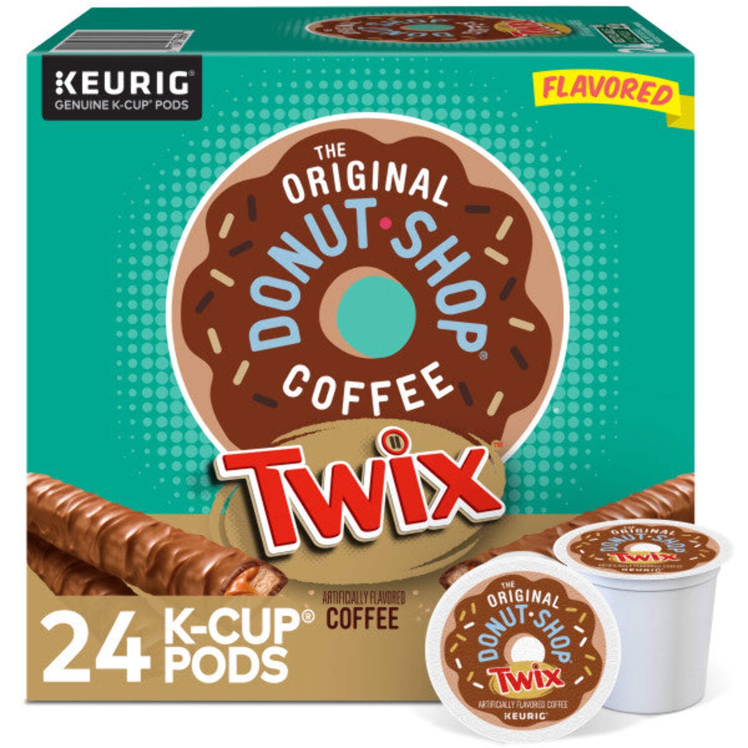 (4 pack) The Original Donut Shop, TWIX Flavored K-Cup Coffee Pods, 24 ...