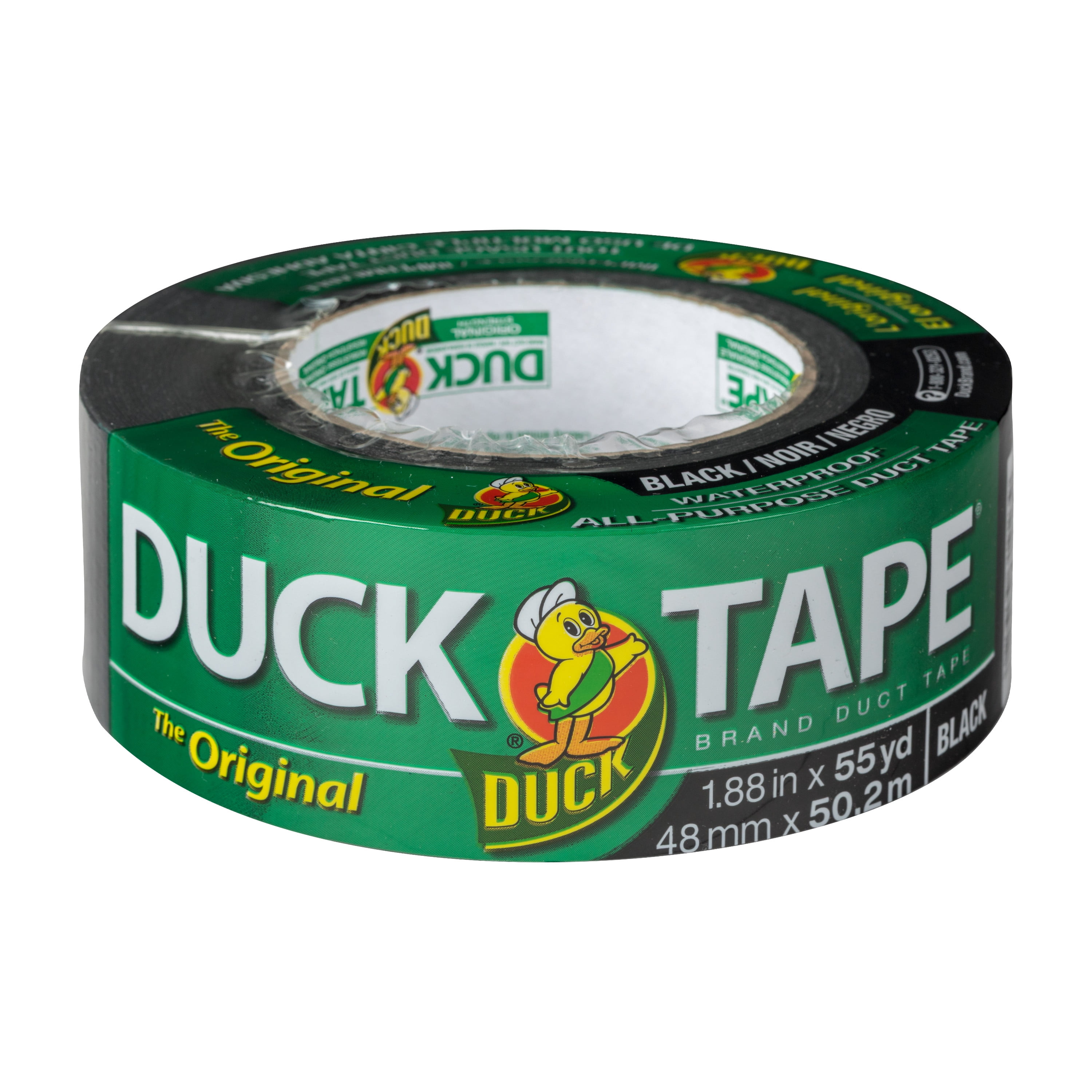 The Original Duck Tape Brand Duct Tape, 1.88 in. x 55 yd., Black ...