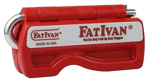 The Original FatIvan Fold Up Door Chock with Magnet - Red - Walmart.com