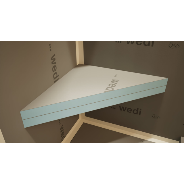 The Original™ Floating Corner Shower Bench Kit­® with Wedi® Building ...
