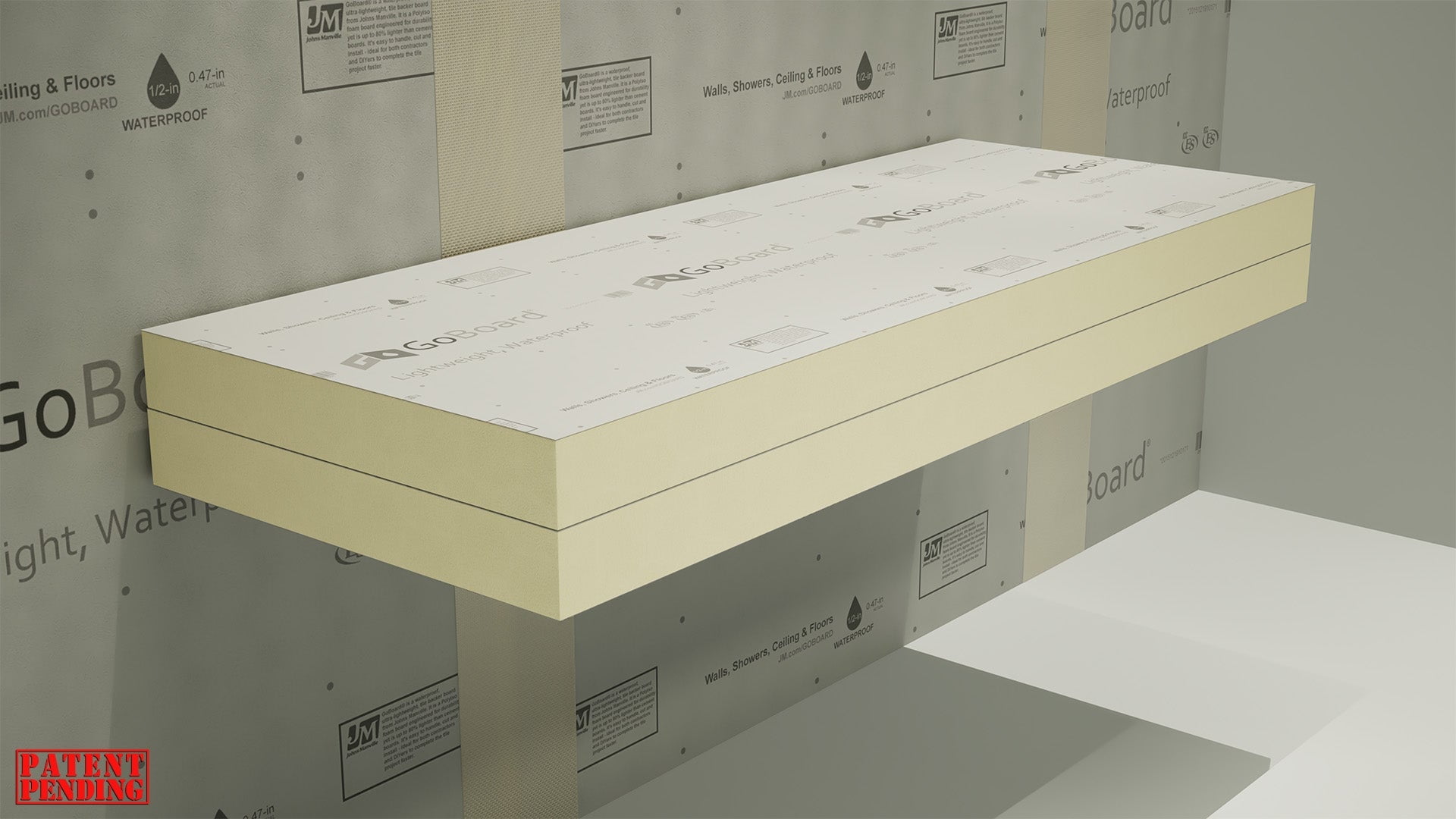 The Original™ Floating Shower Bench Kit with GoBoard® - Original Shower ...