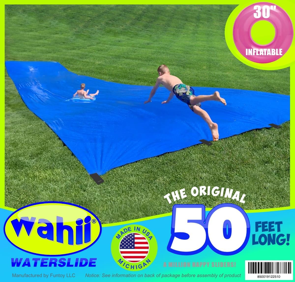 The Original Giant Backyard Family Water Slide- Inflatable Rider ...