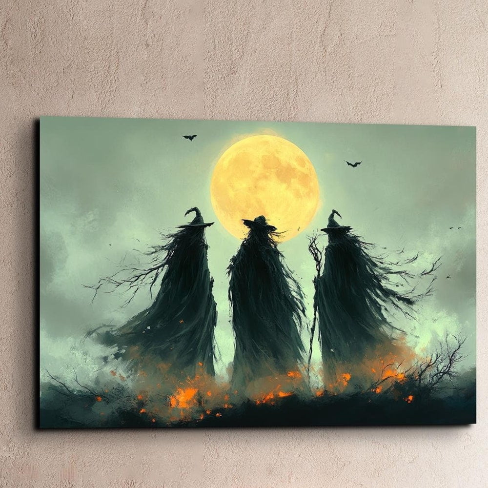 The Original Gothic Three Withes In Enchanted Forest Art Print Hal.Low ...